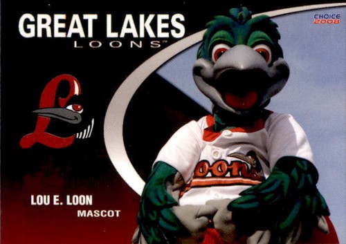 2008 Great Lakes Loons Choice #31 Lou E. Loon MASCOT - NM Baseball Card | eBay