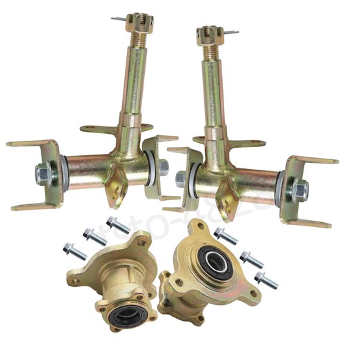 Pair 3 Stud Front Wheel Hubs Knuckle Spindle for 125cc Go Kart ATV Quad ...