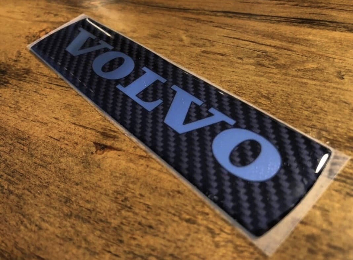 Carbon Fiber 115mm VOLVO Grill Badge Emblem C30 V50 S60 S80 C70 V70 ...