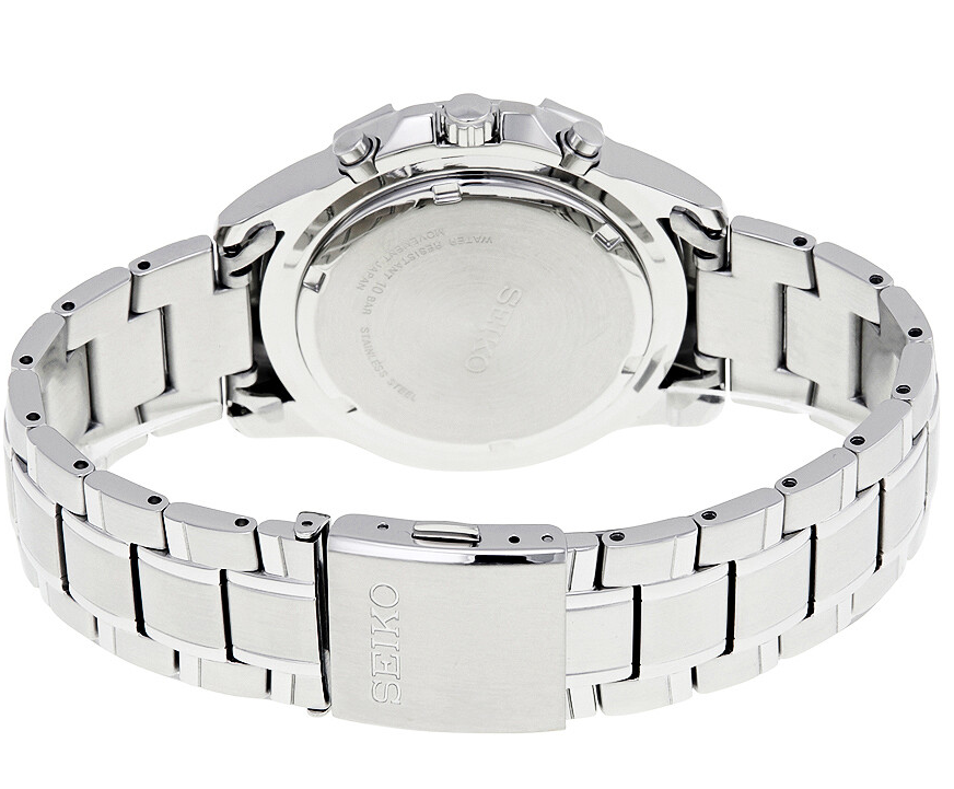 Seiko Essentials Blue Dial Solar/Black Ion Finish belt Men's Watch ...