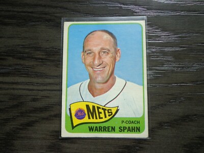 1965 Topps WARREN SPAHN NEW YORK METS HOF #205 | eBay