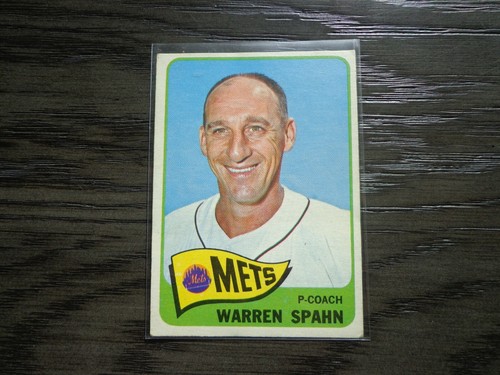 1965 Topps WARREN SPAHN NEW YORK METS HOF #205 | eBay