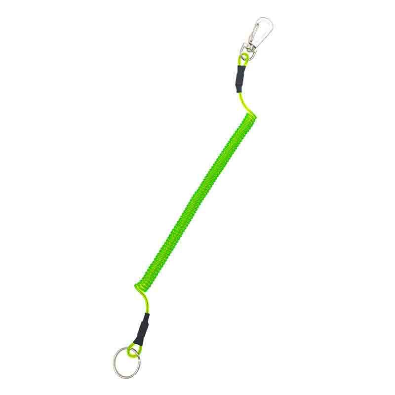 Spiral Key Chain Retractable Clip On Ring Stretchy Coil Spring Keyring ...