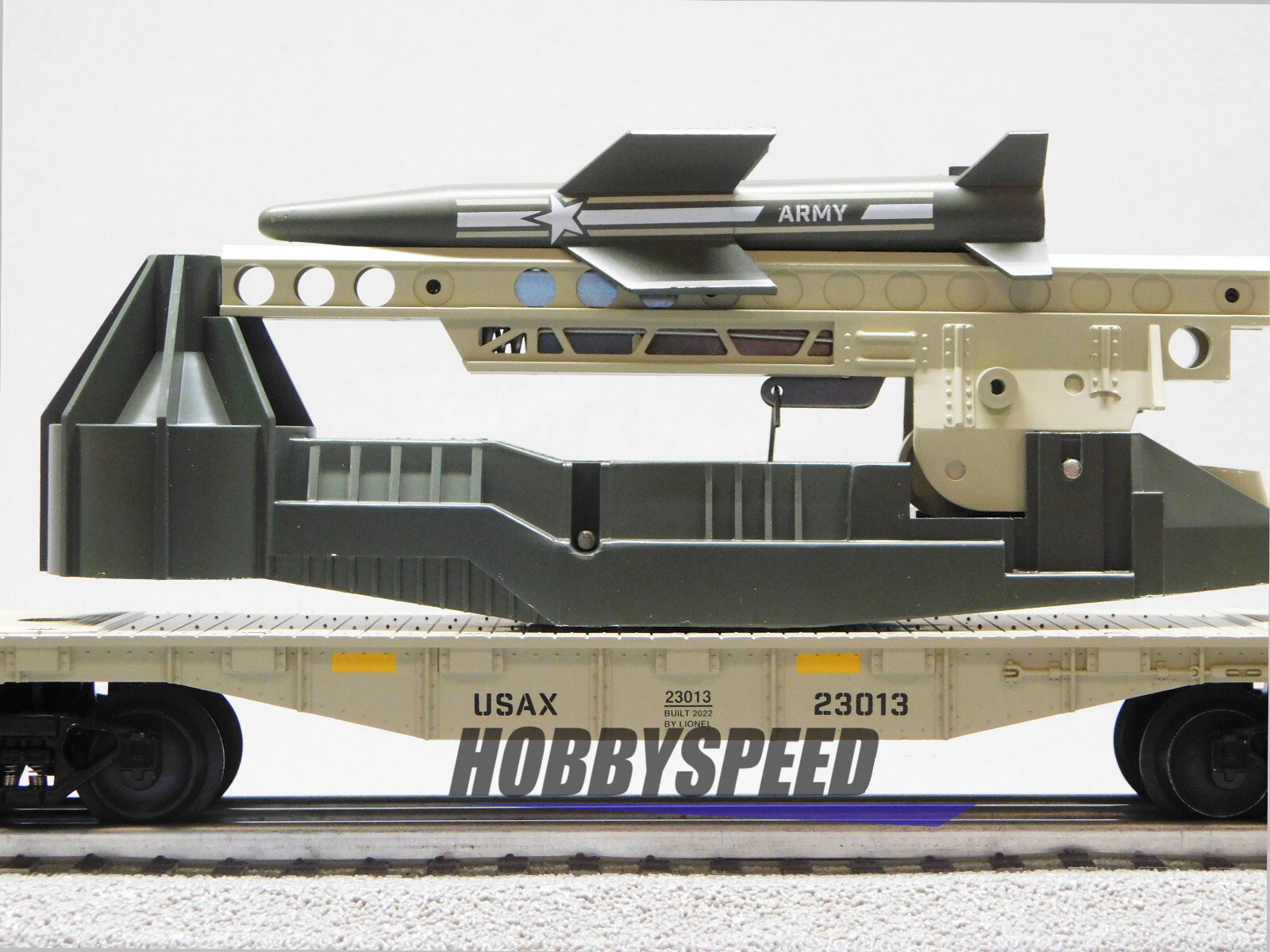 LIONEL US ARMY MISSILE LAUNCH CAR #23013 O GAUGE military train 2223010 ...