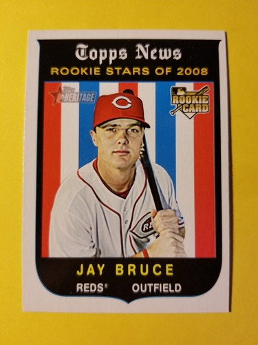 JAY BRUCE * ROOKIE RC #547 CINCINNATI REDS CLEVELAND INDIANS 2008 TOPPS ...
