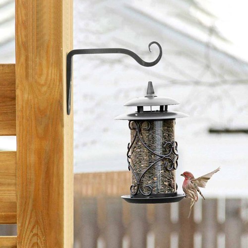 2x Wall Mounted Iron Plant Light Hanger Hanging Bracket Rack Hook ...