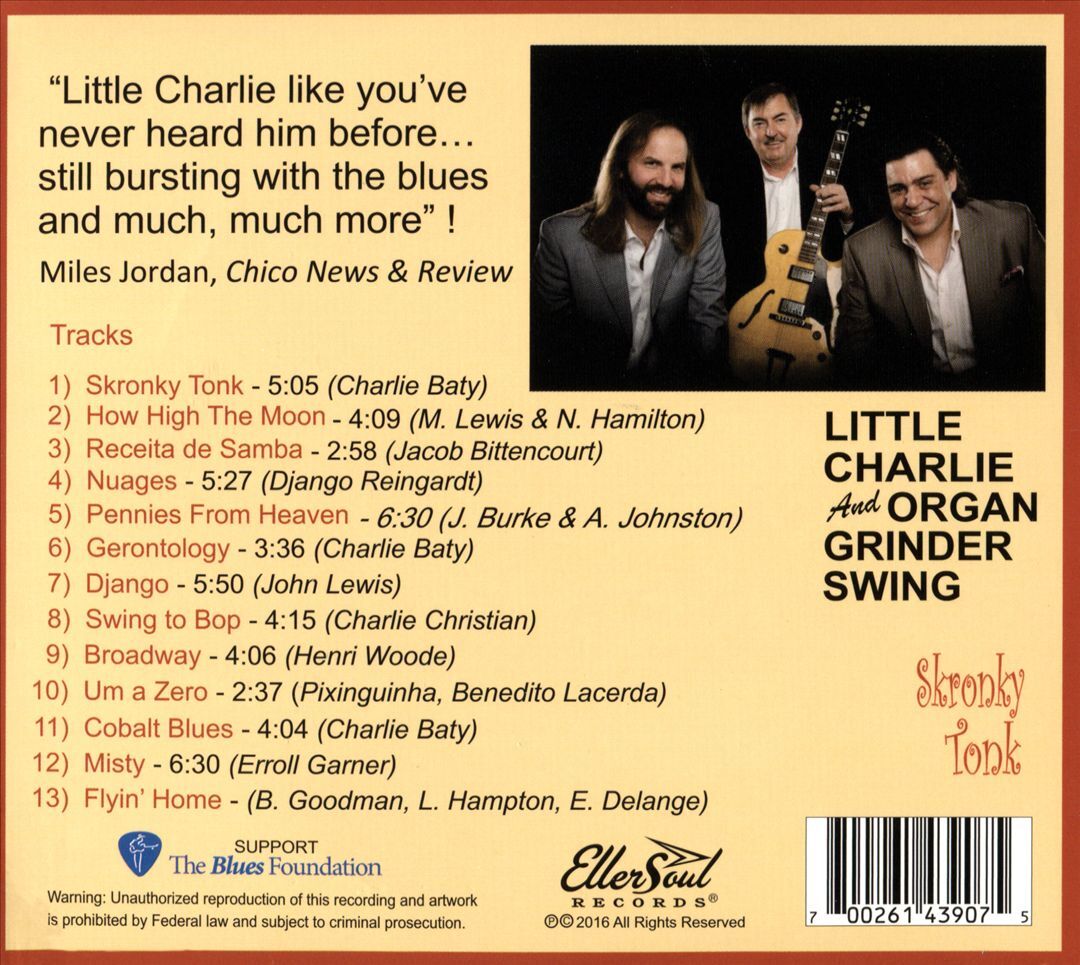 LITTLE CHARLIE/ORGAN GRINDER SWING SKRONKY TONK NEW CD 700261439075 | eBay