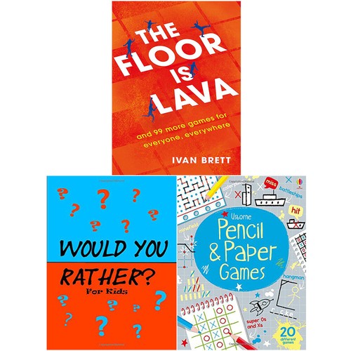 Floor is Lava, Would You Rather for Kids, Pencil & Paper Games 3 Books ...