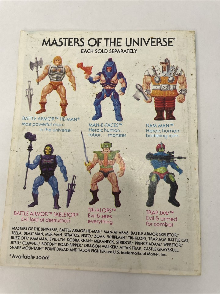 1984 MOTU Masters Of The Universe Miniature Comic The Stench Of Evil | eBay
