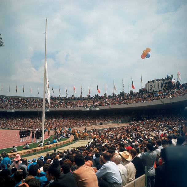 View Opening Ceremony Olympic Games Mexico City October 12 1968 Old ...