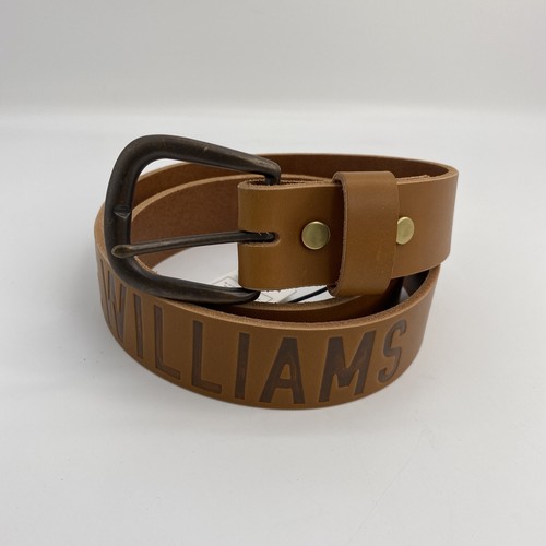 RM Williams Belt Mens Size 42 Brown Tan Leather Cowhide Buckle Wide ...
