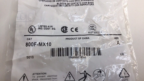 Allen Bradley 800F-MX10 Contact Cartridge with Latch | eBay