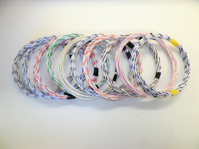 WHITE hi temp automotive 20 gauge TXL wire 10 STRIPED color wiring ...