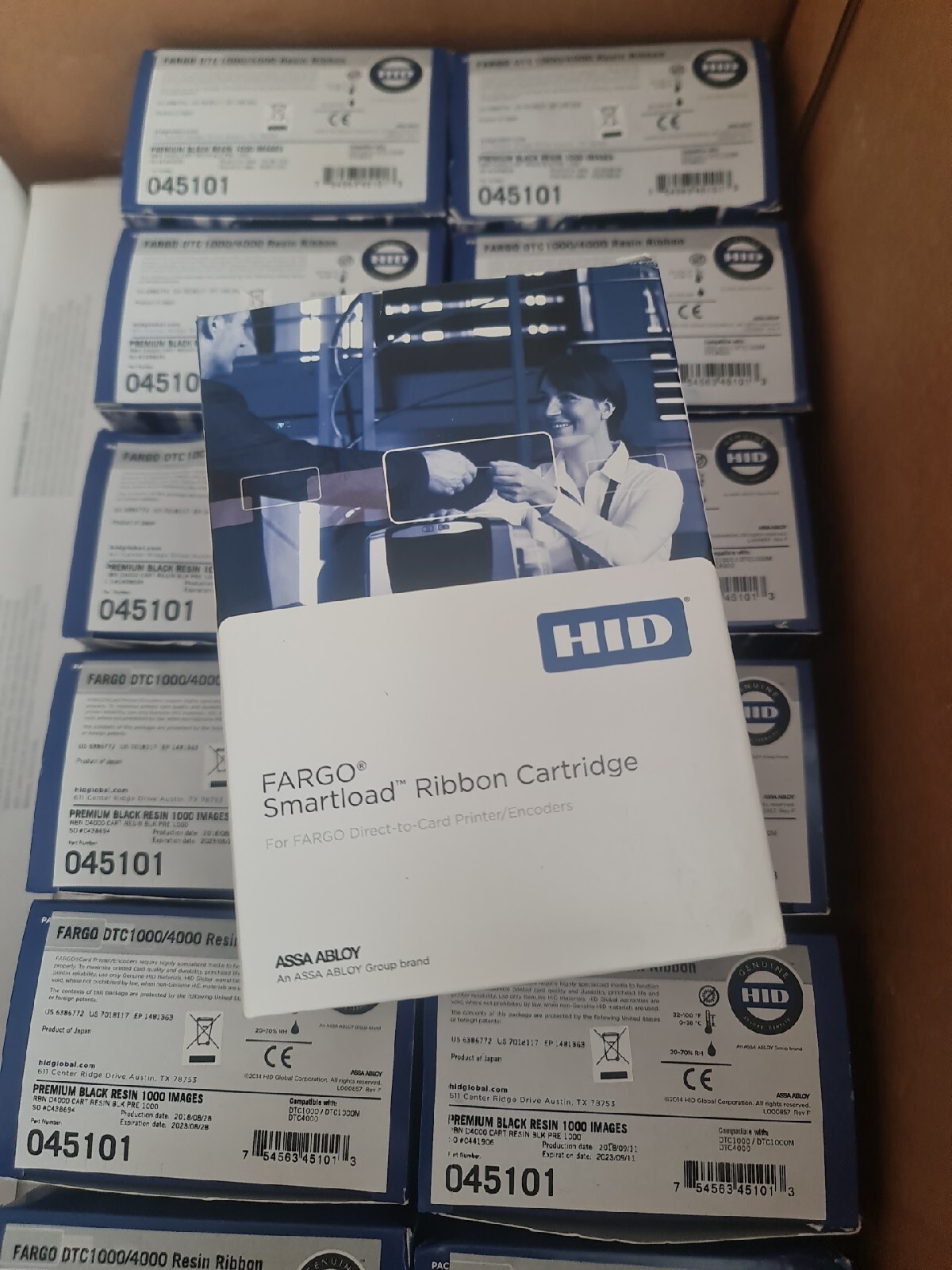 2x Fargo Smartload Color Ribbon Cartridge DTC1000 & DTC 4000 Resin ...