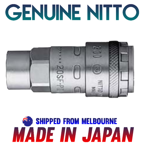 GENUINE NITTO "ONE TOUCH" HI-CUPLA AIR FITTING FEMALE BSP THREAD SOCKET ...