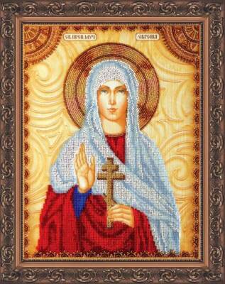 Bead embroidery kit Icon Saint Eugene Christian embroidery Orthodox ...