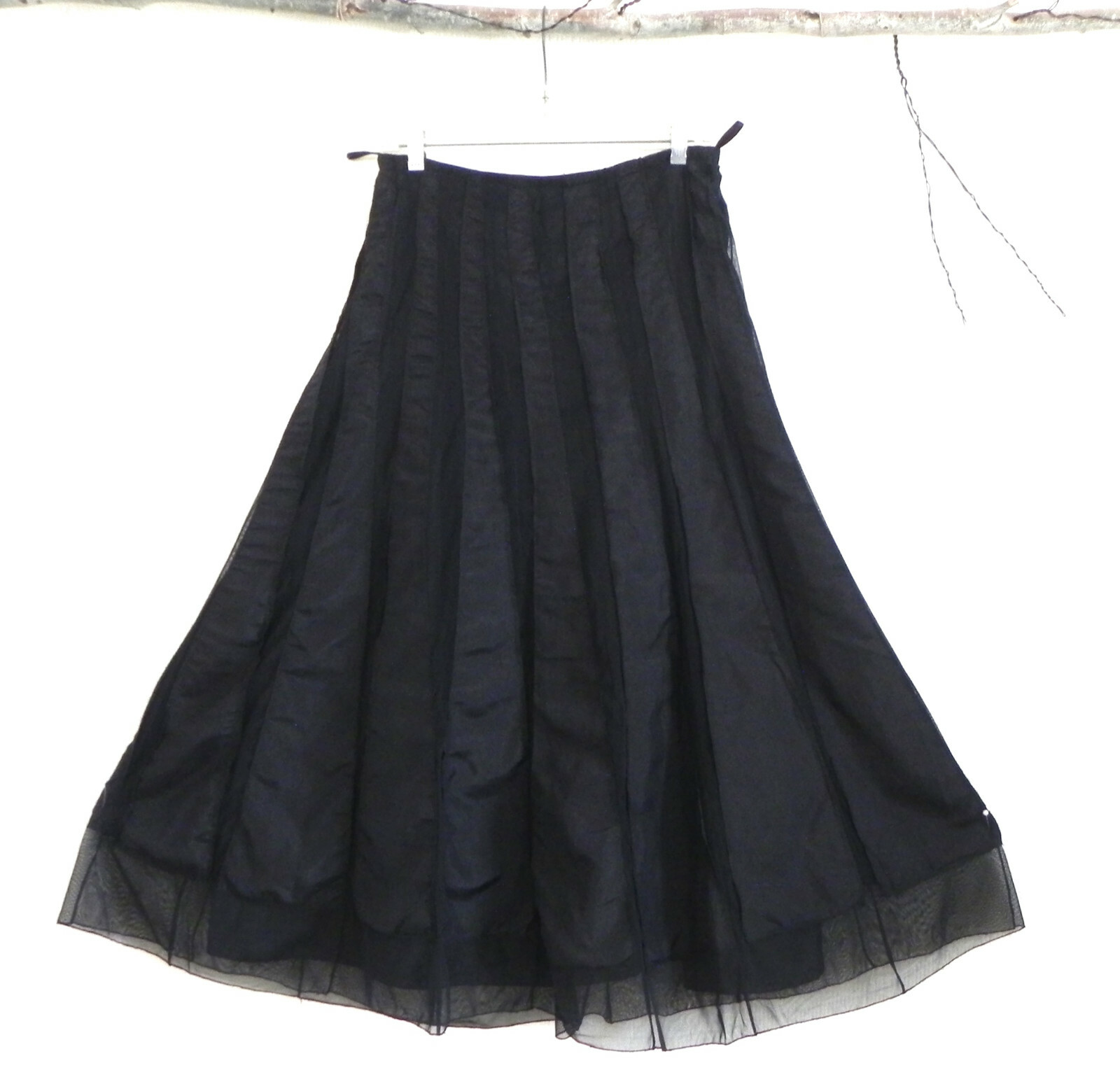 Tugse & Ece Maxi Skirt A-Line Black Paneled Size M | eBay