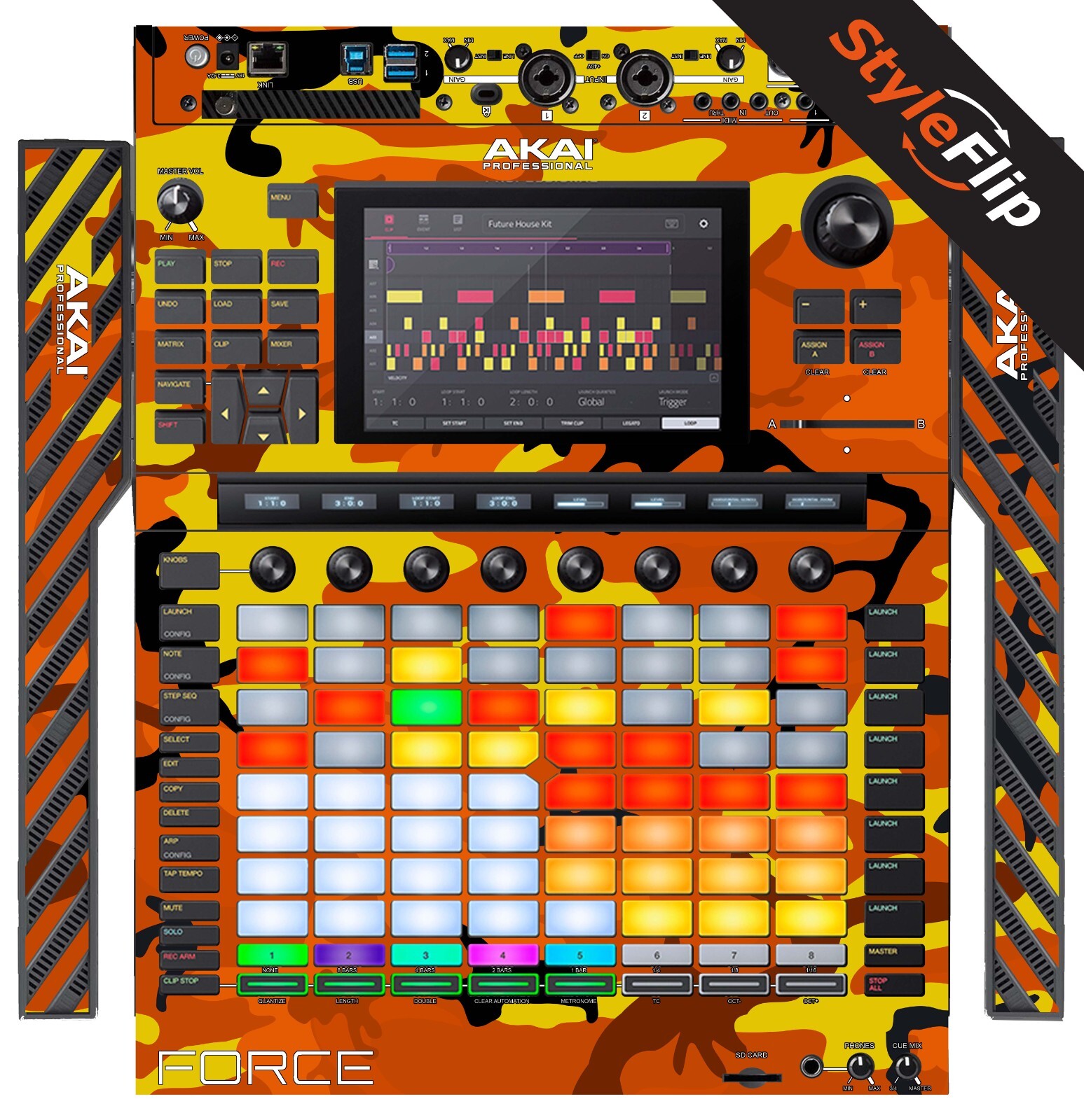 Akai Force Skin | Camo Orange | Protective Decal | StyleFlip Skins | eBay