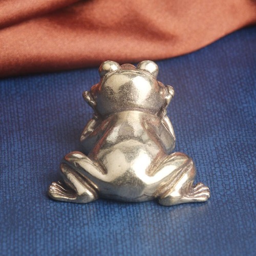 Brass Frog Solid Figurine Statue Animal Figurines Toys House Office ...