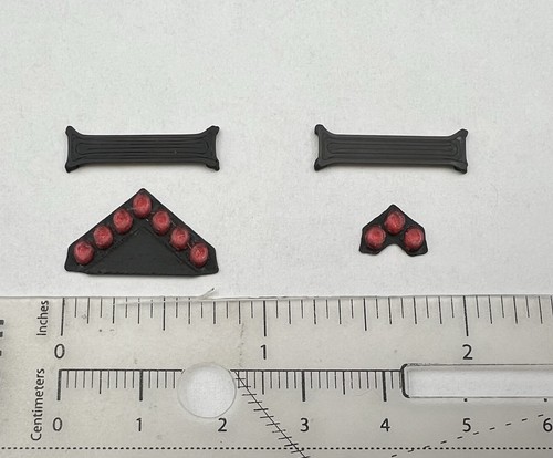 2 Pack 1/64 Red Vision SLR Mini Lightbar Greenlight Police Car Fire ...