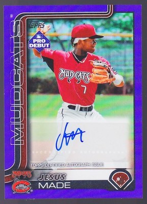 2025 Topps Pro Debut Jesus Made Auto Purple Foil Parallel Autograph ...