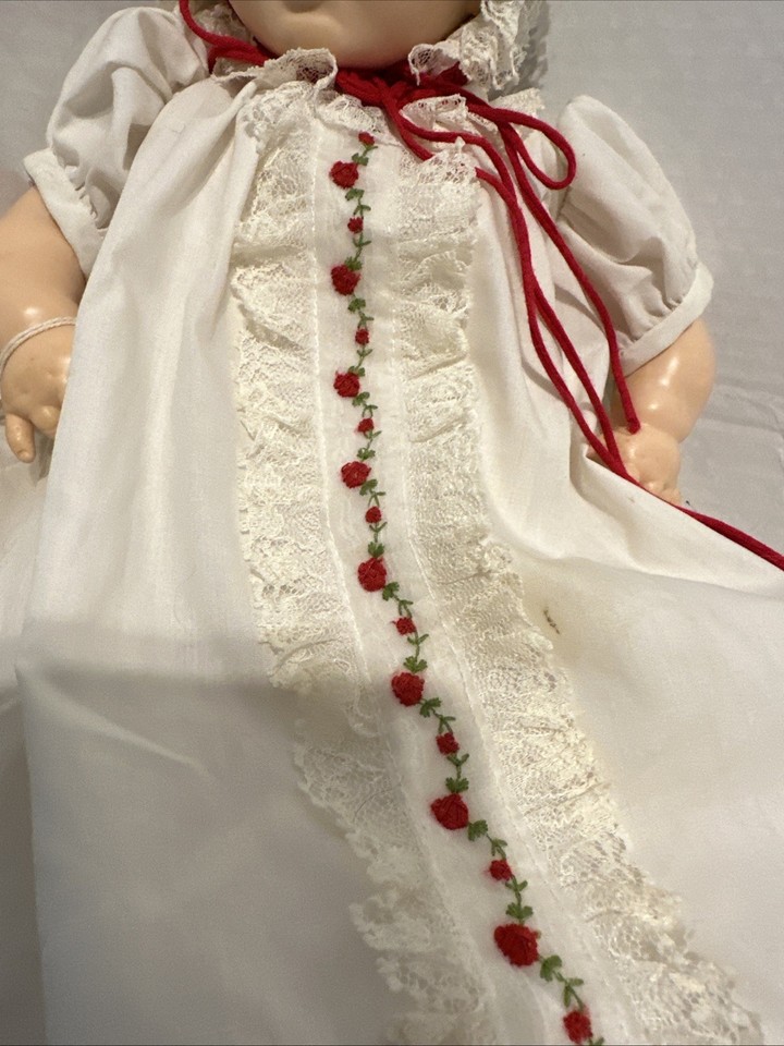 Vintage 1979 Marjorie Spangler 15” Baby Doll Blonde Green Eyes Gorgeous Gown | eBay