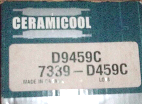 Front Disc Brake Pad Set, Ceramic - Rotex Ceramicool D9459C | eBay