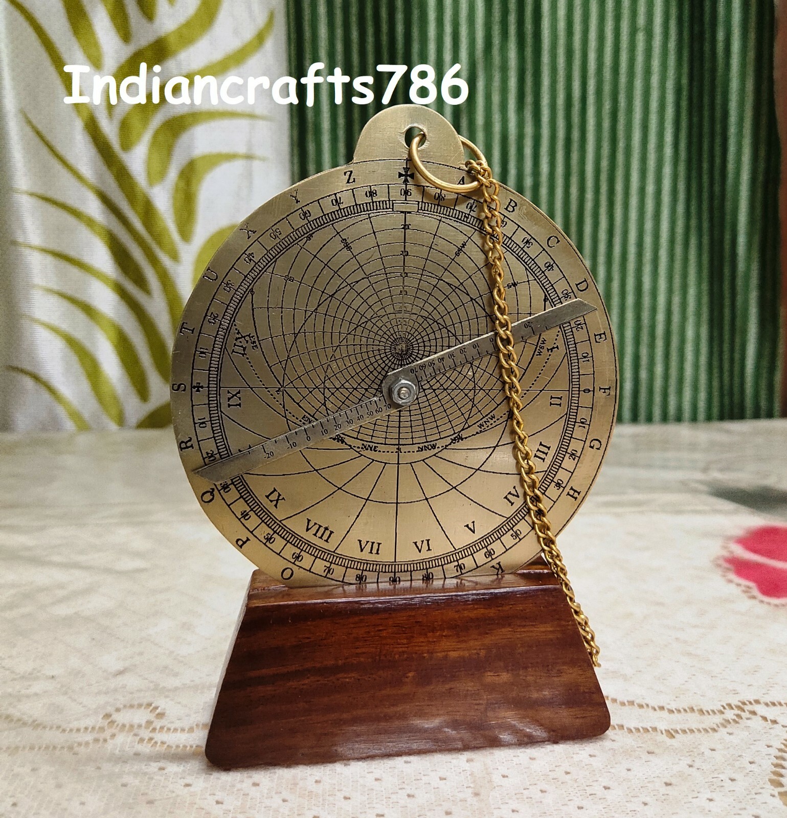Antique Brass Astrolabe Vintage Navigation Instrument Star Observation ...