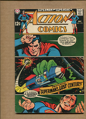 Action Comics #370 - Superman's Lost Century - 1968 (Grade 6.5/7.0) WH ...