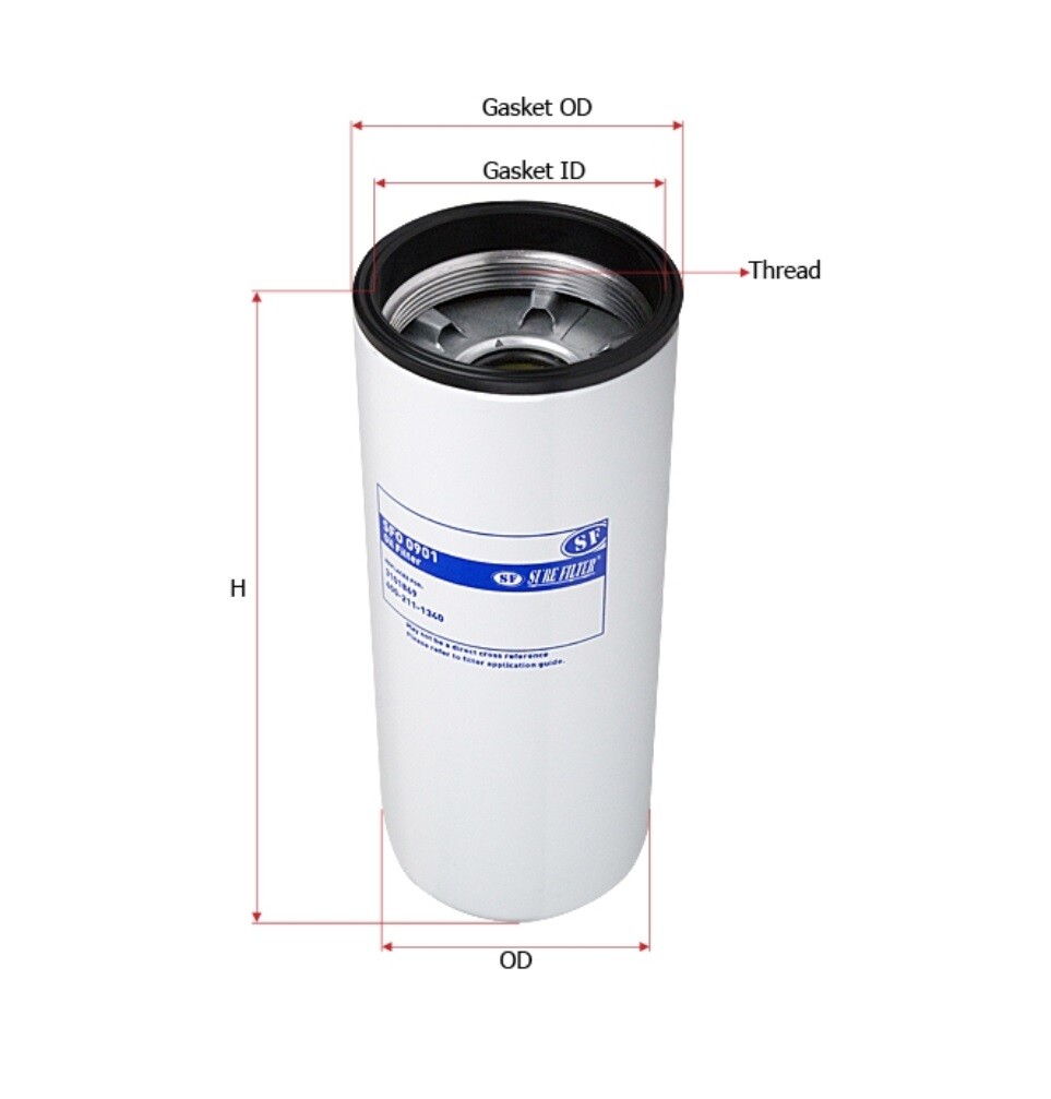 SFO 0901 Sure Filter Oil Filter ( Replaces LF14000NN P559000 BD7154 ...