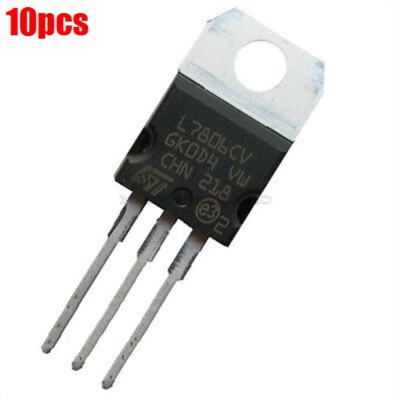 L7806CV St 6V 1.5A A+ LM7806 L7806 TO-220 Voltage Regulator 10Pcs New ...