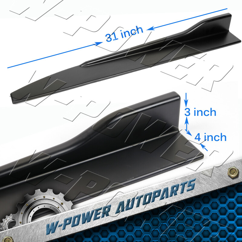 Matt Black For 2011-2013 Lexus IS250 IS350 Front Bumper Lip + Side ...