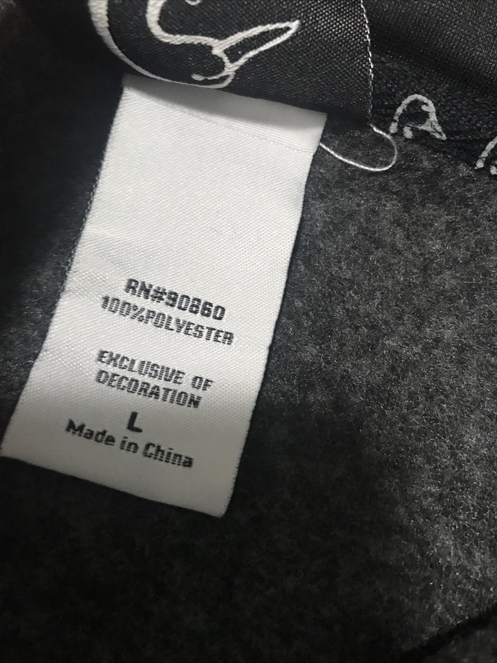 Ducks Unlimited Knit Jacket Men's Large Gray & Black RN 90860 Polyester ...