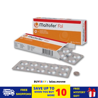Maltofer Fol Chewable Tablets Iron Deficiency (30's X 2 BOXES) Free ...