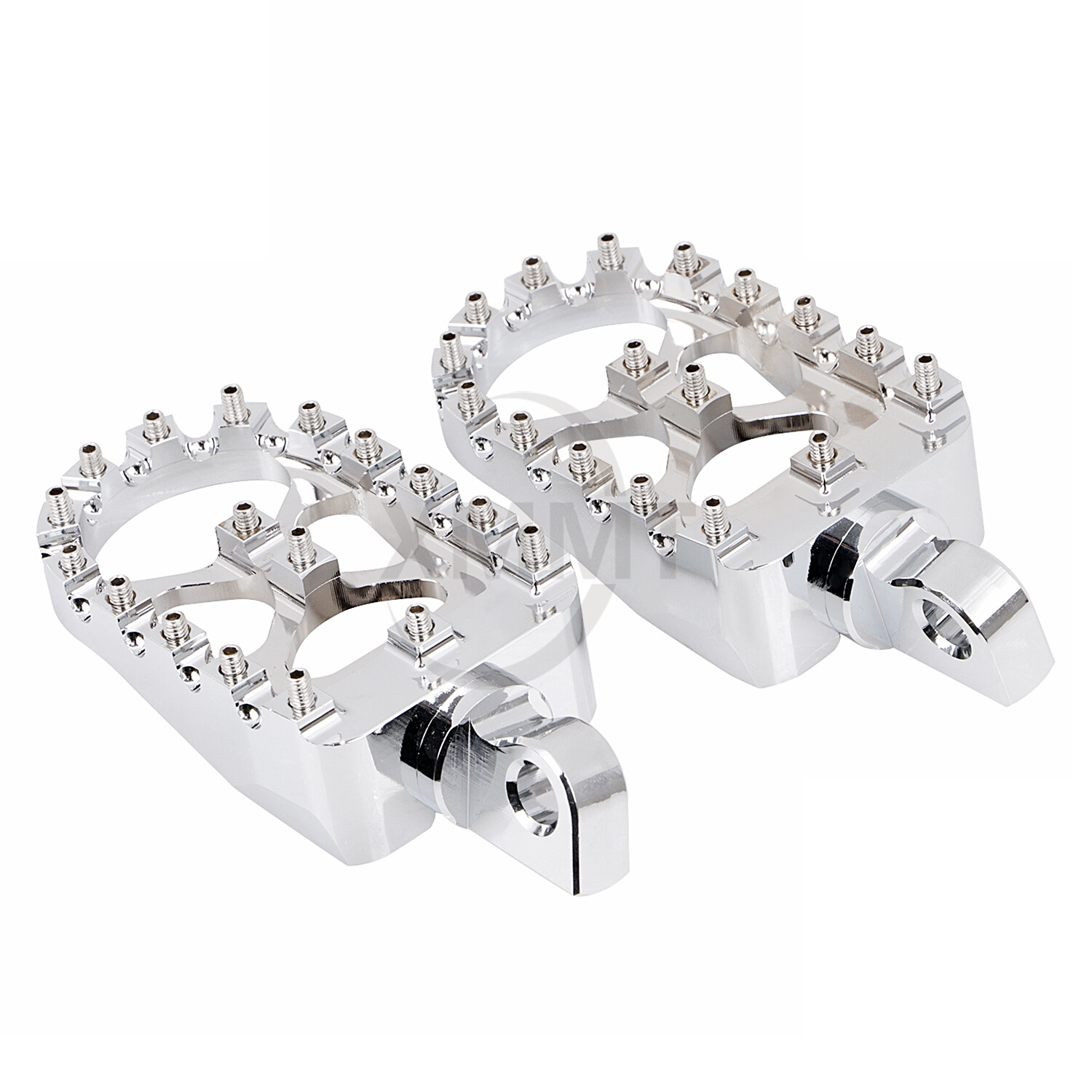 2X Chrome MX Style Wide Foot Pegs For Harley Dyna Fatboy Sportster 883 ...