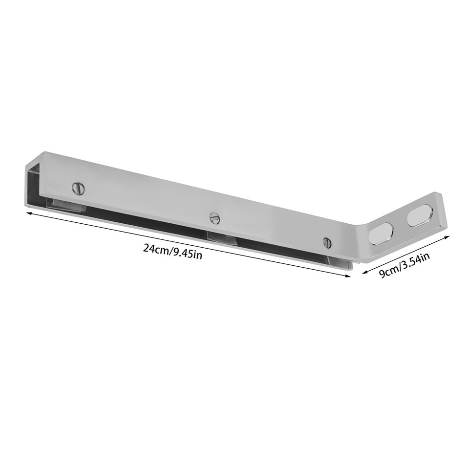 Glass Door L-Shape Stabilizing Bracket, Glass Support Bracket ...