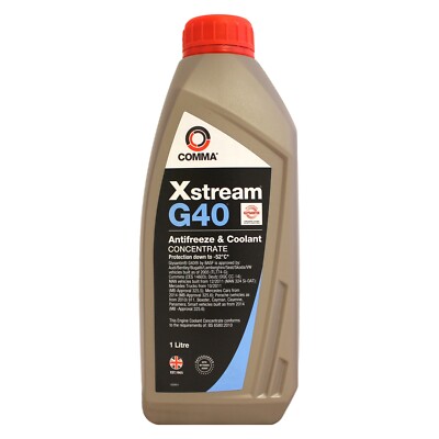 Comma Xstream G40 Car Antifreeze & Coolant - Concentrate - 1 Litre 1L ...