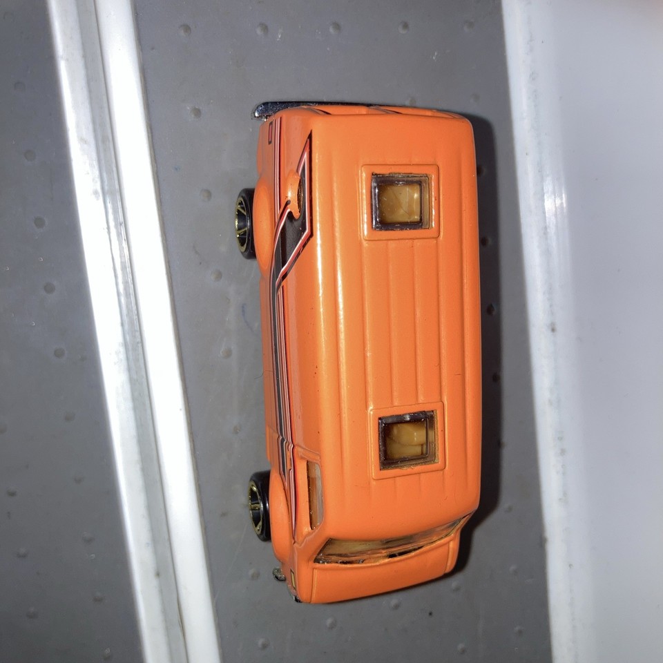 MATCHBOX 2006 CHEVY VAN -ORANGE - custom wheels vgc loose | eBay UK