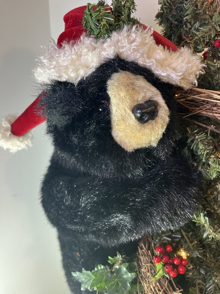 Rare HTF Ditz Designs Hen House Berry Christmas Tree Black Bear Holiday ...