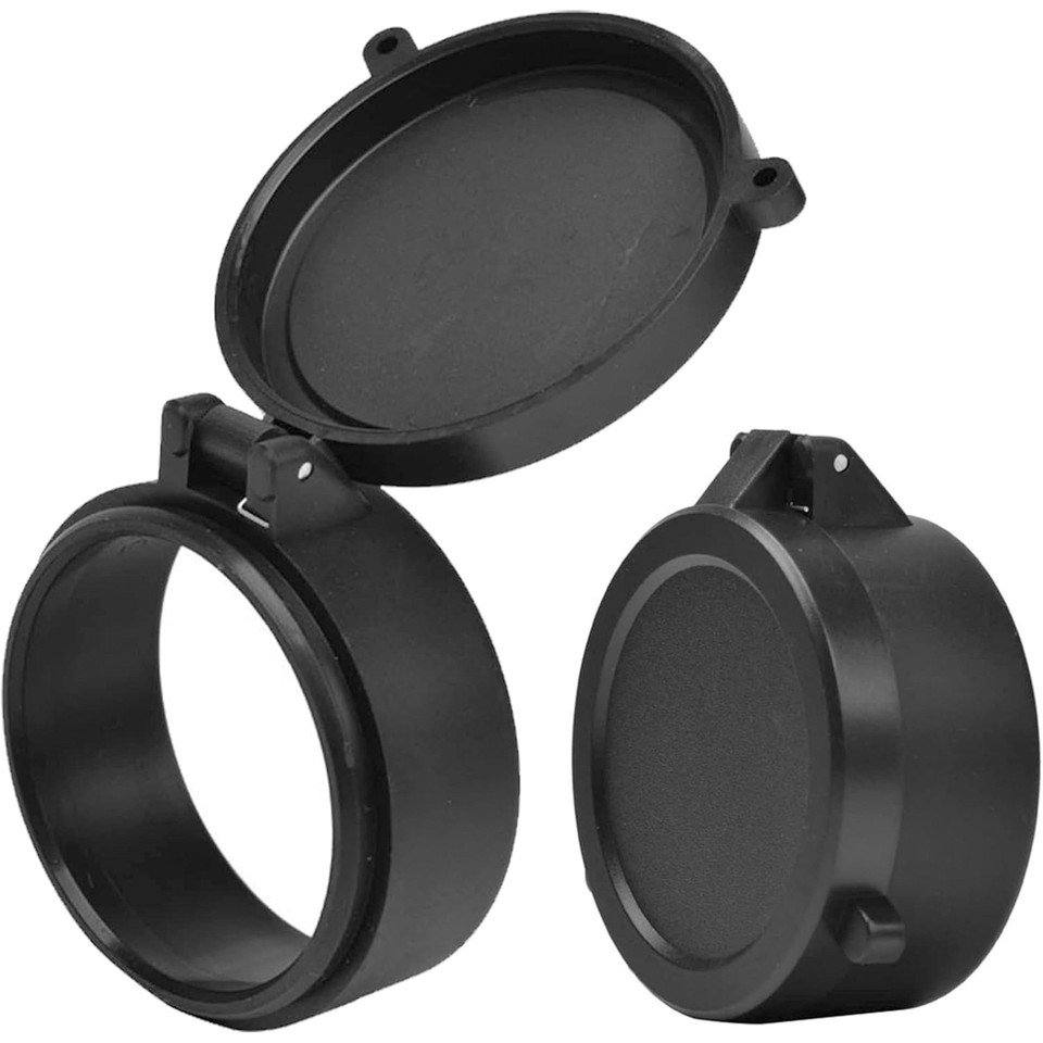 Rifle Scope Lens Cover Flip Up Protect Cap Objective Lid Quick Spring ...