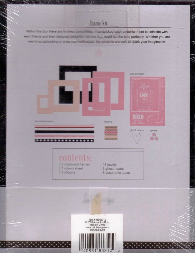 Heidi Swapp LOVE Frame Kit~BNIP~Valentines~Gorgeous!! Quick Ship | eBay