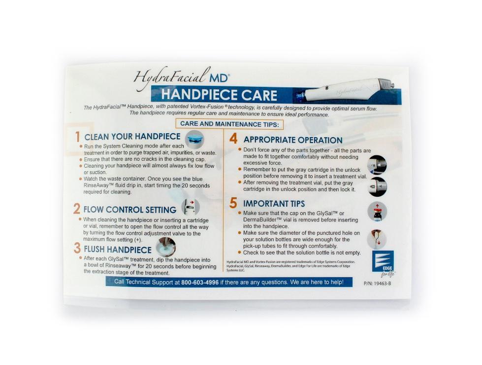 HydraFacial MD Handpiece Care and Maintenance Tips P/N:19463-B | eBay