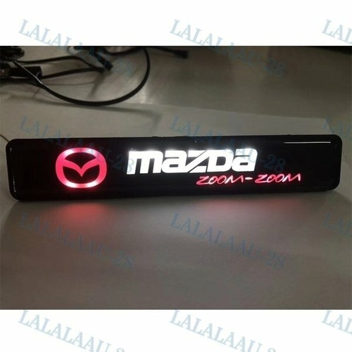 Car Front Grille Badge Emblem Illuminated Bumper Sticker For MAZDA LED ...