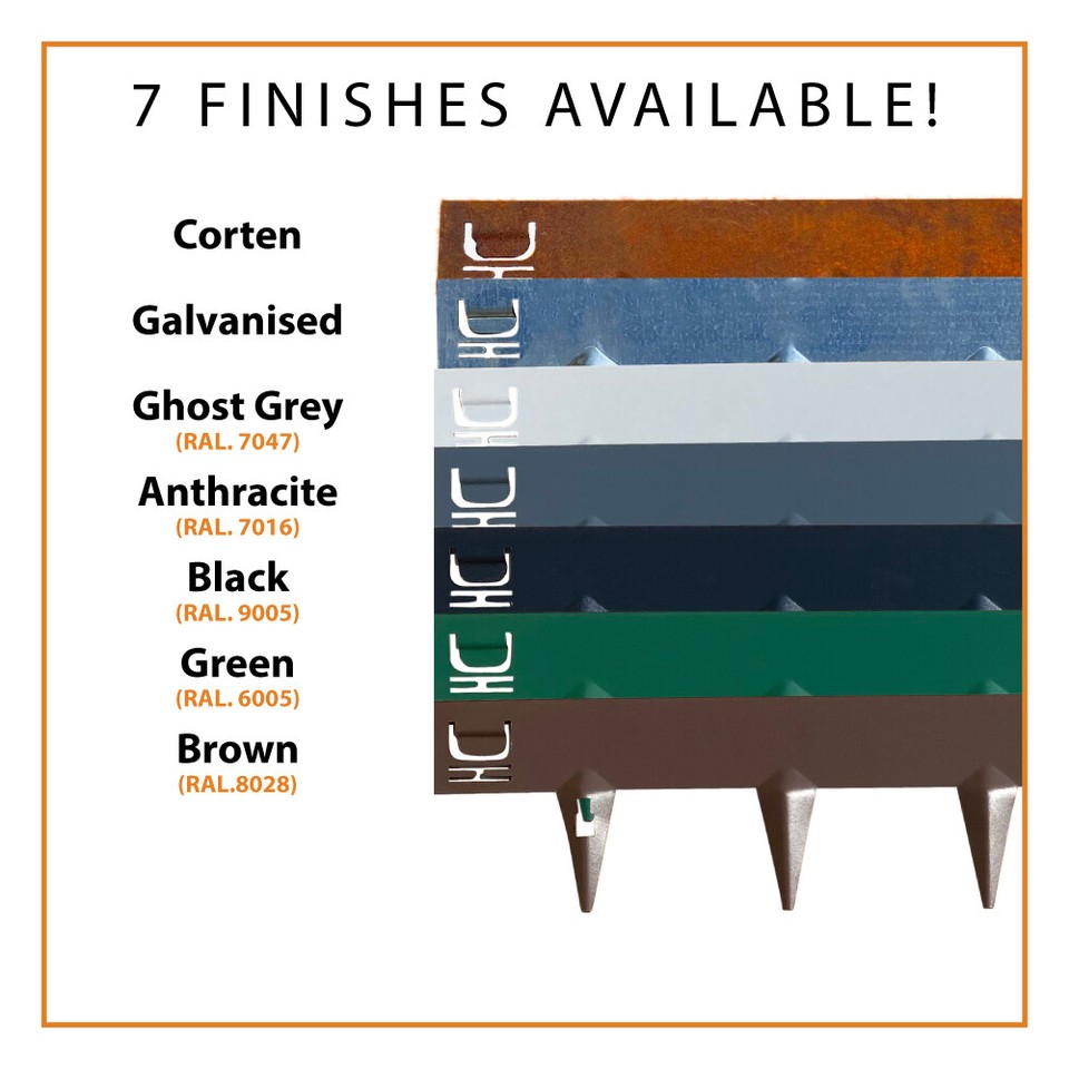 CORE EDGE Flexible Steel Metal Garden Lawn Path Patio Edging - 5 Metres ...