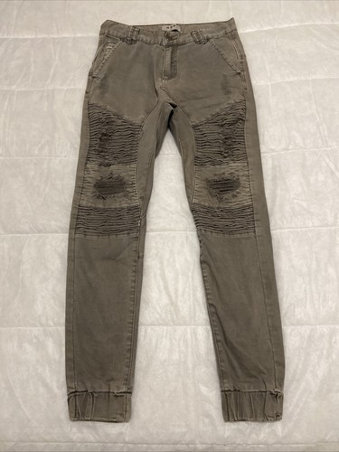 NXP Nena & Pasadena Grey Hellcat Distressed Jogger Pants / Jeans ~ Size ...