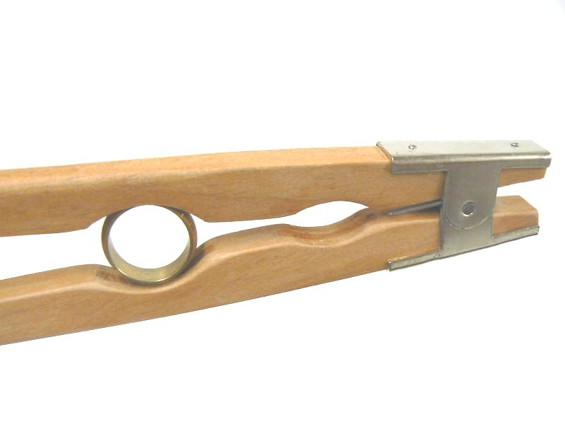 Ring Holder Tool Hand Clamp Wooden Grinding Handle Jewelry Making Hand ...