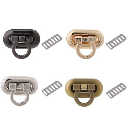 New Metal Clasp Turn Lock Twist Lock for Handbag Craft Bag Purse ...