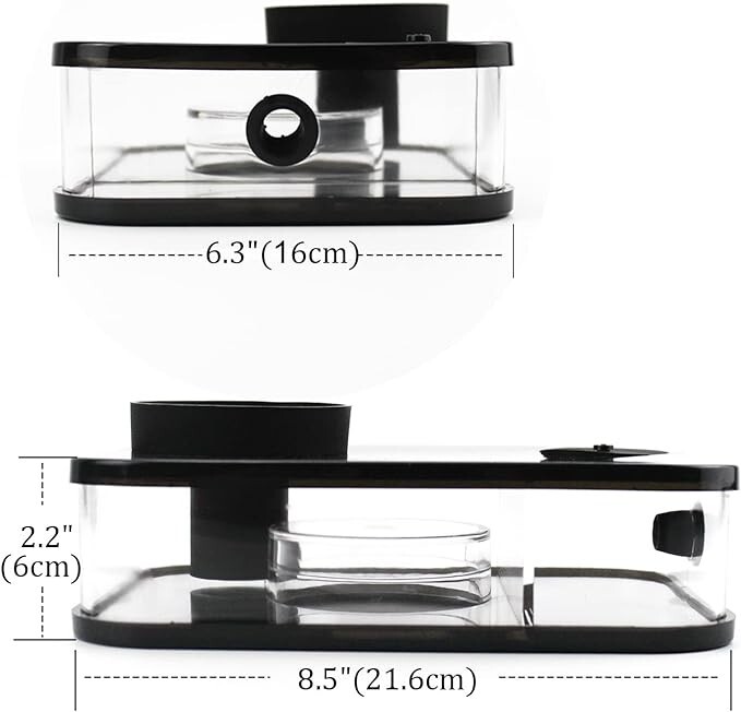 Portable Acrylic Hookah Set W/ LED Light Square Box Hookah Shisha W ...