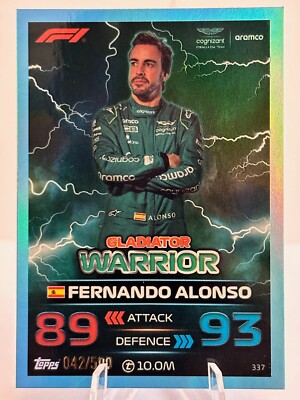 2023 Topps Turbo Attax #337 Fernando Alonso Blue 042/500 | eBay