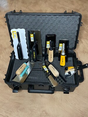 CO.ME Intermediate Box Trowel Tool Kit 7 piece kit Venetian Trowels ...